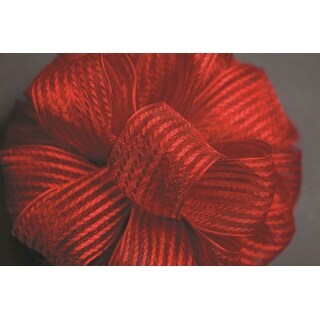 Red Sheer Stripe Wired Ribbon - Bed Bath & Beyond - 36880121