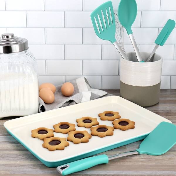 Martha Stewart Everyday Color Bake 17in x 11in Nonstick Steel Cookie ...