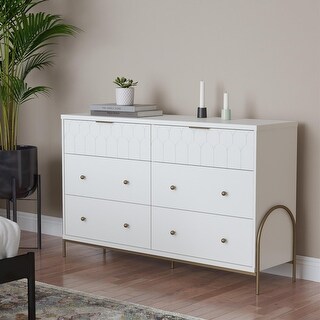CosmoLiving by Cosmopolitan Anastasia 6 Drawer Dresser - Bed Bath ...