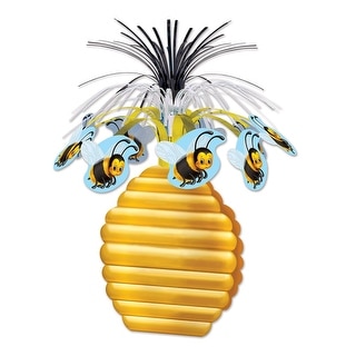 Club Pack of 12 Bumble Bee Tinsel Cascade and Hive Decorative Party ...