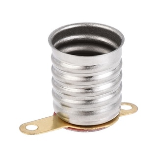 E10 Lamp Socket DC 30V 2Pin Bulb Holder Screw Base with Mounting Plate ...