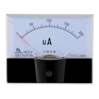 44C2-A Analog Current Panel Meter DC 200uA Ammeter Ampere Tester Gauge ...