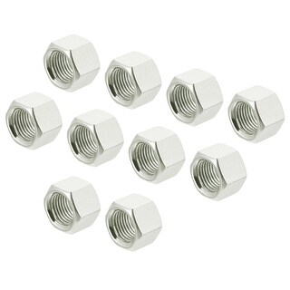 20pcs Hex Coupling Nut M10 Thread Sleeve Stud Rod Pipe Connector - Bed ...