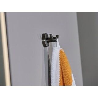 Kosmos Graphite Double Wall hook - Bed Bath & Beyond - 41453723