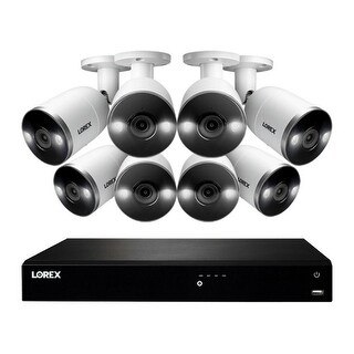 Lorex 16-Channel 4K Ultra HD Fusion NVR System with 8 Smart Deterrence ...
