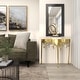 Gold Aluminum Metal Drip Console Table with Melting Designed Legs and ...