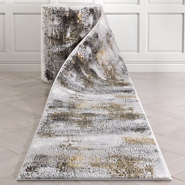 Custom Size Runner Fairmont Kenneth Glam Abstract Pattern Stair Rug ...