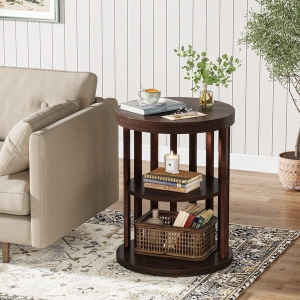 rustic sofa side table