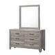 Jan 5 Piece Gray Rustic Platform Bedroom Set - Bed Bath & Beyond - 39071997