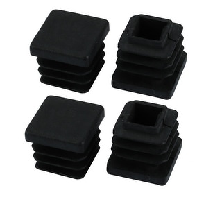 4pcs Furniture Legs Protector Plastic Square Tube Insert Cap 15mmx15mm ...