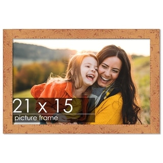 21x15 Shabby Chic / Farmhouse Orange Picture Frame - UV Acrylic, Foam ...