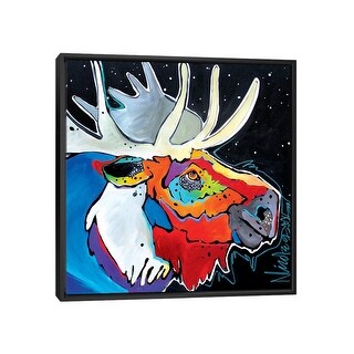 iCanvas "Moosing Around" by Nicole Gaitan Framed - Bed Bath & Beyond ...