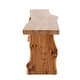 Live Edge Wood Entryway Bench, Rustic Dining Bench, Natural Finish ...