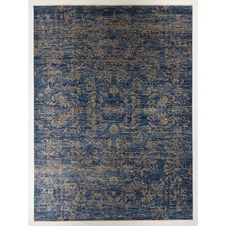 Ember Denim Blue Area Rug - 9' 0'' X 12' 3'' - 9' 0'' X 12' 3'' - Bed ...