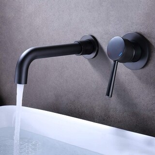 Single-Handle Single Hole Wall Mount Bathroom Sink Faucet - Bed Bath ...