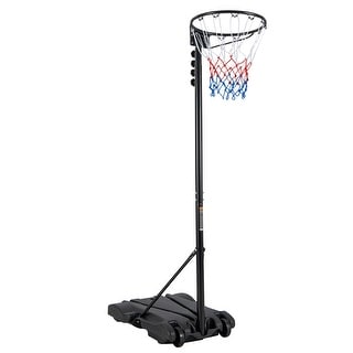 8.5 to 10 FT Adjustable Portable Basketball Hoop Stand with Fillable ...