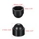 Plastic Dome Bolt Nut Protection Cap M12 / 19mm Hex Screw Cover Black ...