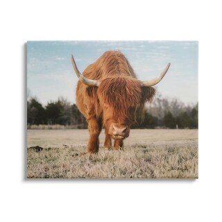 Stupell Farmhouse Highland Cattle Ranch Canvas Wall Art by Dakota ...