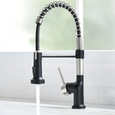 1.8 GPM Pull-Down Spray Kitchen Faucet with Dual-Function Sprayhead ...