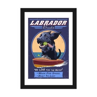 iCanvas "Labrador Boats" by Lantern Press - Bed Bath & Beyond - 37416341