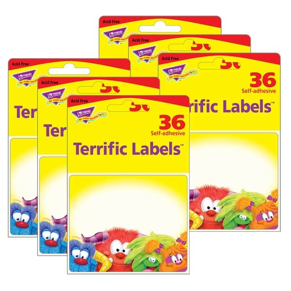 Furry Friends Name Tags/Labels, 36 Per Pack, 6 Packs - Multi - Bed Bath ...