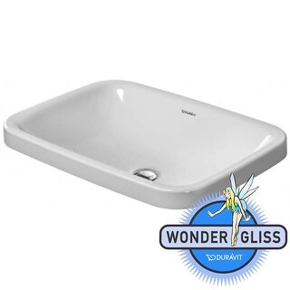 Duravit 0372600000 DuraStyle 23-5/8" Ceramic Drop In Bathroom Sink ...