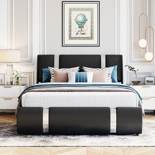Full Size Platform bed with Hydraulic Storage System - Bed Bath ...