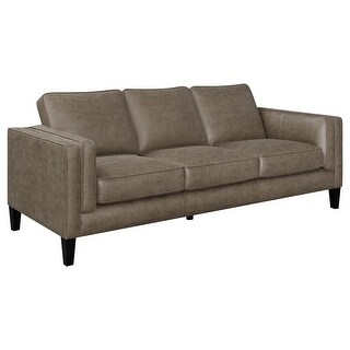 Coaster Furniture Locke Track Arms Upholstered Sofa Vintage Brown - Bed ...