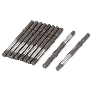 4mm Hexagon Tip Round Shank Hex Head Screwdriver Bits 60mm Long 10pcs ...