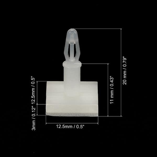 50 Pcs 0.43" Height Adhesive Standoff Reverse Mount Insulation Bracket ...