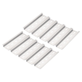 100mm x 35mm x 7.5mm DIN Rail Slotted Aluminum Mounting Guide 10 Pcs ...