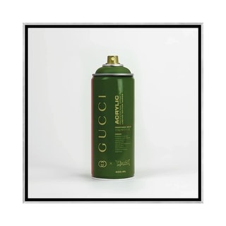 iCanvas "Brandalism Gucci Spray Paint Can" by Antonio Brasko Framed ...