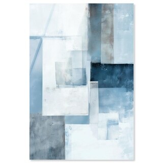Weight of Ice Blue Abstract Art Acrylic Print by Art Remedy - Bed Bath ...