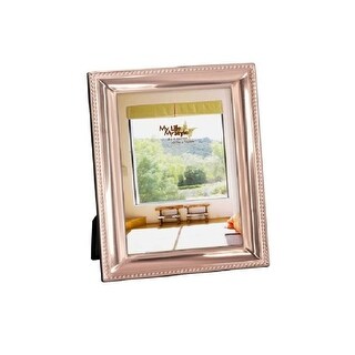 Elegance Beveled Frame 4x6 w/Beaded Border, Copper Finish Aluminum ...