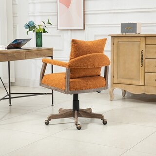 Orange Swivel Single Chair With Upholstered Fabric Seat,Widely Usage ...
