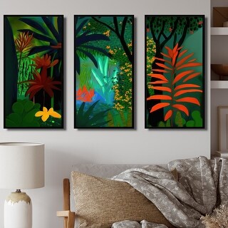 Designart "Bounties And Blooming Wilderness Blessings III" Floral ...