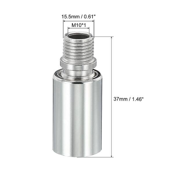 2Pcs 360 Degree Sloped Ceiling Light Adapter M10 Thread Chrome - Bed ...