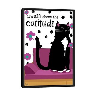 iCanvas "It's All About the Cattitude" by Mollie B. Framed - Bed Bath ...