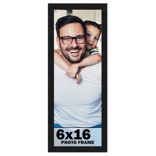 6x16 Frame Black Picture Frame - Complete Modern Photo Frame Includes ...