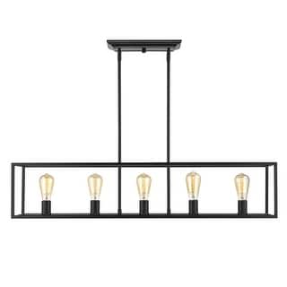 Golden Lighting Wesson 5 Light 41" Wide Linear Chandelier - Bed Bath ...