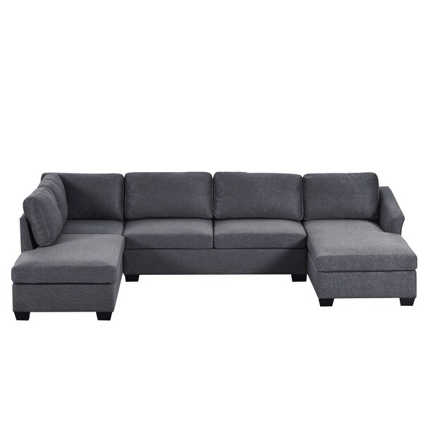 Double Extra Wide Chaise Lounge Couch - 2 Seats U-Shape Double Extra Wide Chaise Lounge Couch - 2 Seats U-Shape