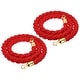 Stanchion Rope Barrier Rope Twisted Post Ropes for Crowd Control 2pcs ...