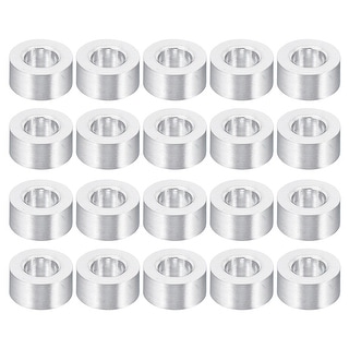 Round Aluminum Spacer 20Pcs Spacer Plain Finish Spacer for Screw Bolts ...