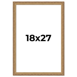 25x15 Frame Gold Solid Wood Picture Frame Width 1.625 Inches | Interior ...