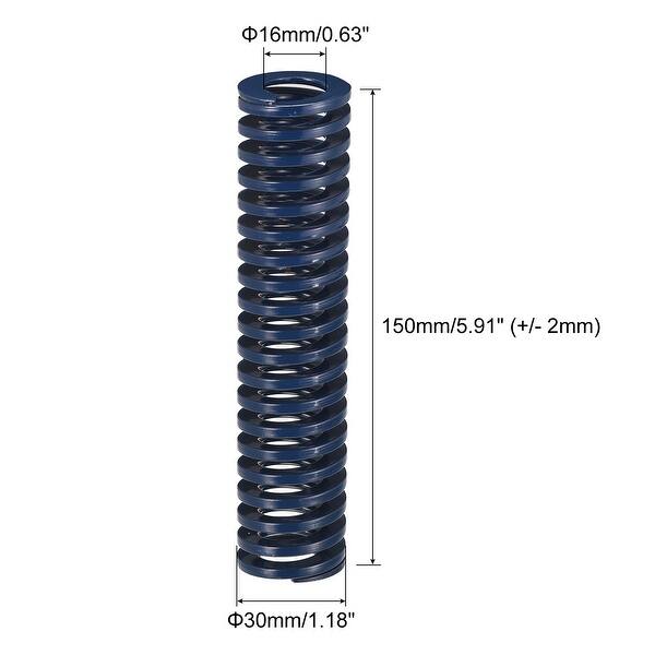 Die Spring, 4pcs 30mm OD 150mm Long Spiral Stamping Light Load ...