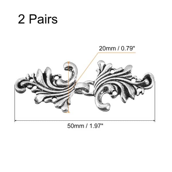 Cloak Clasp, 4 Pairs Sew on Fasteners Hooks and Eyes Clasps - Bed Bath ...