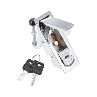 Electric Cabinet Panel Cam Lock Push Button Pop Up Door Lock w Key ...