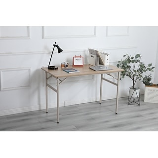 Foldable Desk 31.5" Computer Workstation Writing Table for Home Office ...