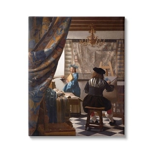 Stupell Allegory of Painting Johannes Vermeer Classical Portrait Canvas ...
