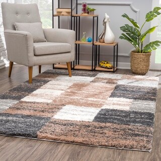 Rug Branch Contemporary Geometric Shag Indoor - Bed Bath & Beyond ...